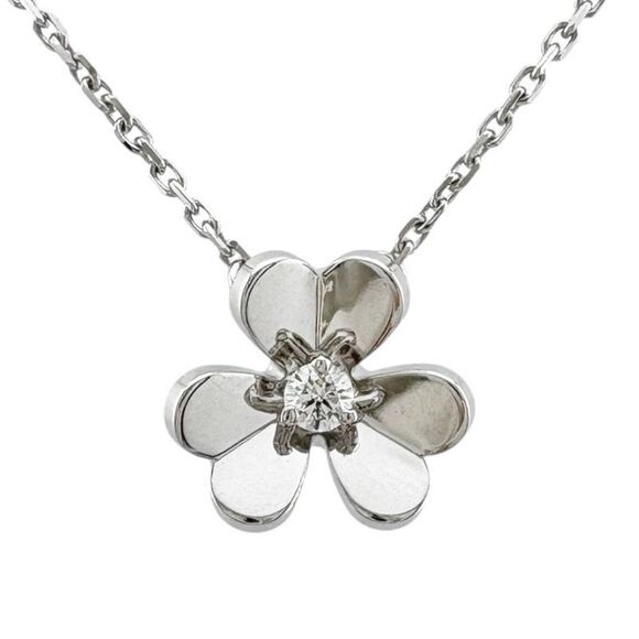 Van Cleef | Jewelry | Van Cleef Arpels Frivol Mini Necklace 8k Gold 18k ...